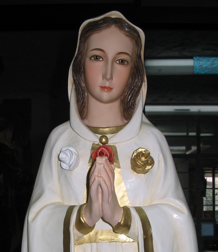 Rosa Mystica Church Statue - 27 Inch - Hand-painted Polymer Resin