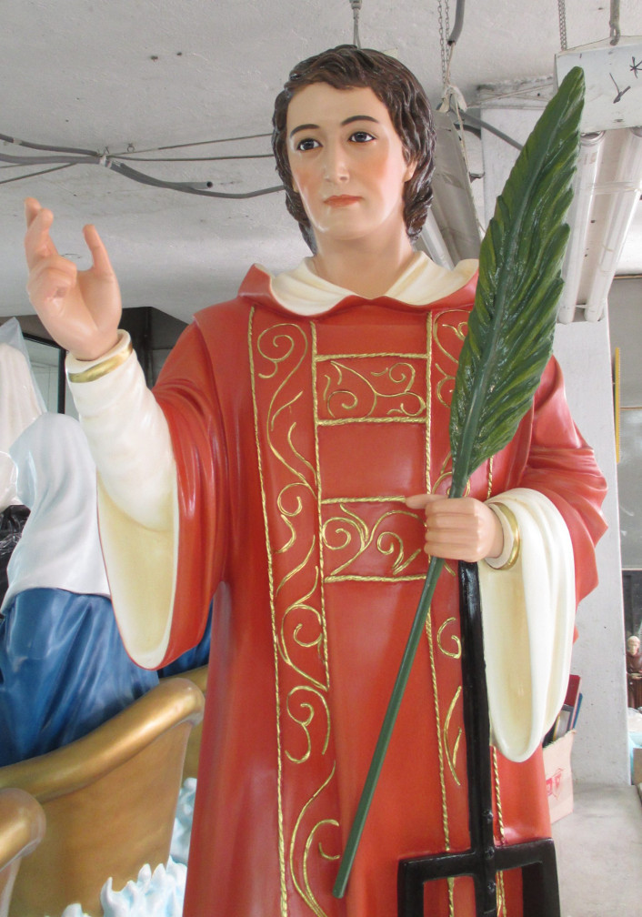 St. Lawrence Church Statue - 48 Inch - Hand-painted Polymer Resin ...