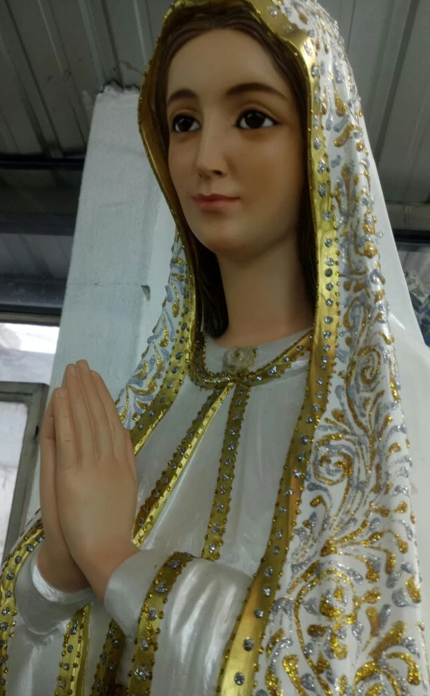 Our Lady of Fatima Church Statue - 60 Inch - Hand-painted Polymer Resin ...