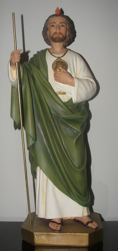 St. Jude Statue - 18 Inch - Hand-painted Resin - Patron Saint of ...