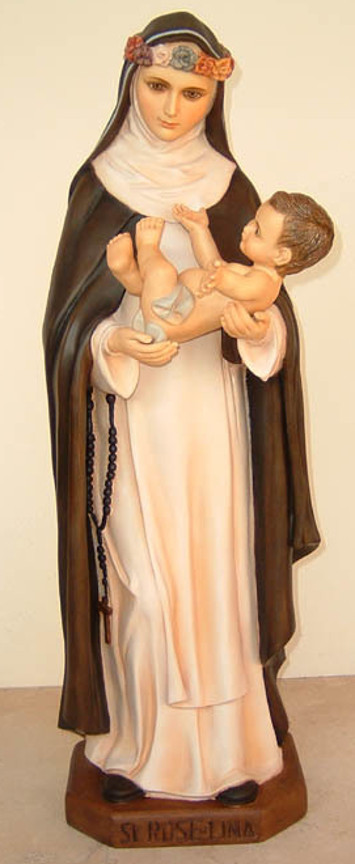 St. Rita Church Statue - 75 Inch - Hand-painted Polymer Resin - Patron ...