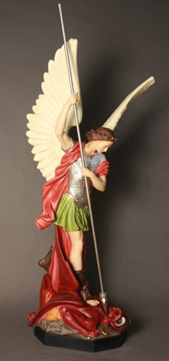 St. Michael The Archangel Church Statue - 58 Inch - Painted Fiberglass
