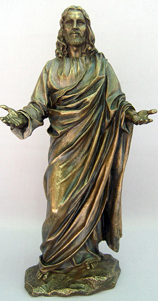 Welcoming Christ Statue - 12.25 Inches - Cold Cast Bronze - From ...