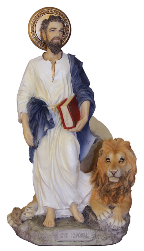 St. Mark The Evangelist Statue - 8 Inch - Hand-painted - Patron Saint ...