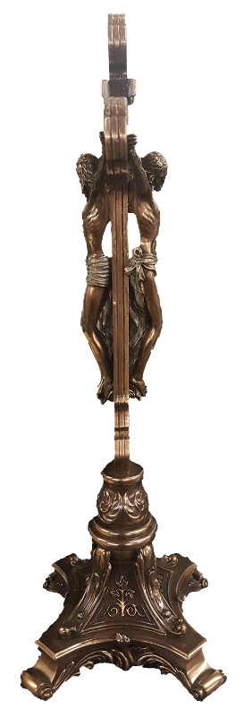 Double-sided Standing Altar Crucifix - 12.5 Inch - Cold-cast Bronze ...