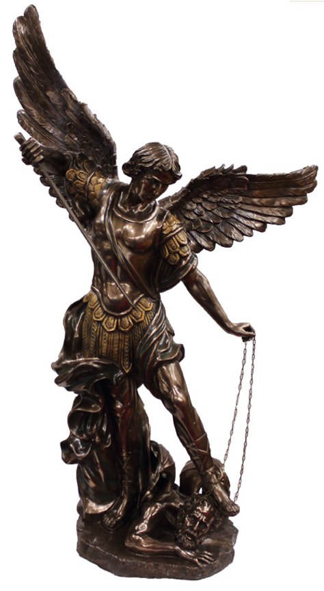 St. Michael Church Statue - 73 Inch - Cold Cast Bronze - Veronese ...
