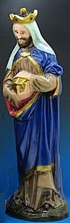 Melchior Outdoor Three Kings Nativity Statue - 33 Inch - Painted ...