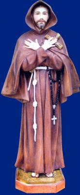 St. Francis With Stigmata Church Statue - 22 Inch - Hand-painted ...