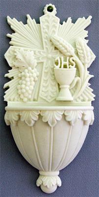 Communion Font - 6 Inch - White Alabaster