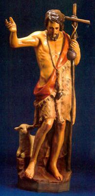 St. John The Baptist Statue - 60 Inch - Painted Fiberglass - Indoor Use ...