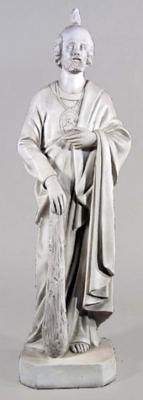 St. Jude Outdoor Garden Church Statue - 36 Inch - Antique Stone Looking ...