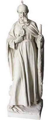 St. Jude Outdoor Garden Church Statue - 38 Inch - Antique Stone Looking ...