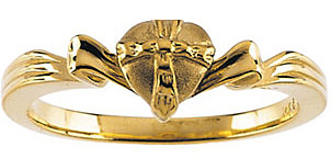 Chastity Rings - 14 KT Gold - Gift Wrapped Heart
