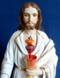 Jesus As Eucharistic Lord Statue - 32 Inch - Hand-painted Polymer Resin