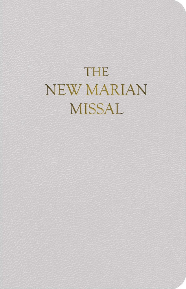 The New Marian Missal - 1958 Latin Mass - pp 1448 - White Leatherette Cover
